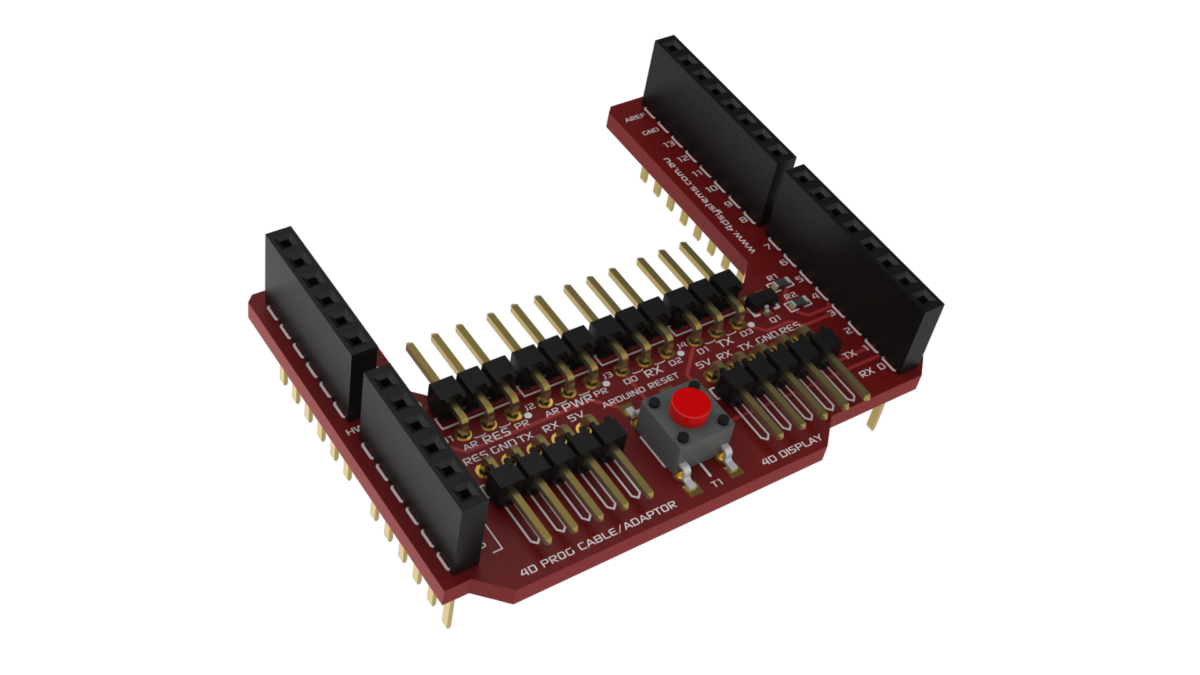 4D-ARDUINO-ADAPTOR-SHIELD-II – 4D Systems